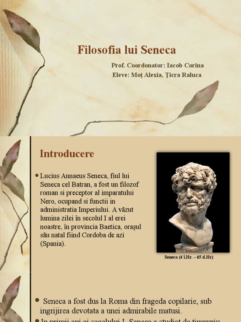 Filosofia Lui Seneca | PDF