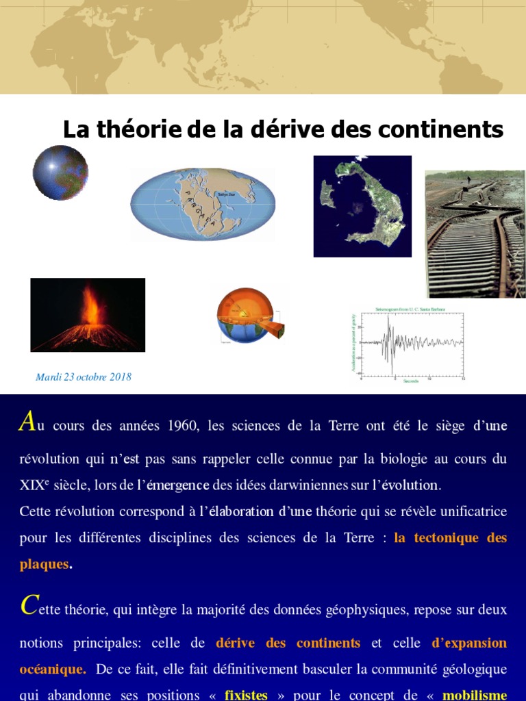 La dérive des continents expliquée | PDF | Tremblements de terre ...