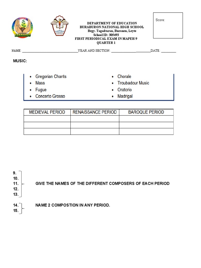 Grade 9 Unit Test q1 | PDF | Pollution | Natural Environment