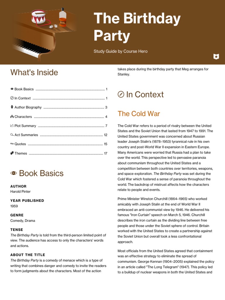 The Birthday Party | PDF