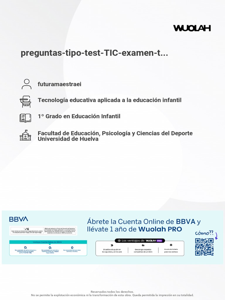 Free Preguntas Tipo Test TIC Examen Tema 1 | PDF | Tecnología de ...