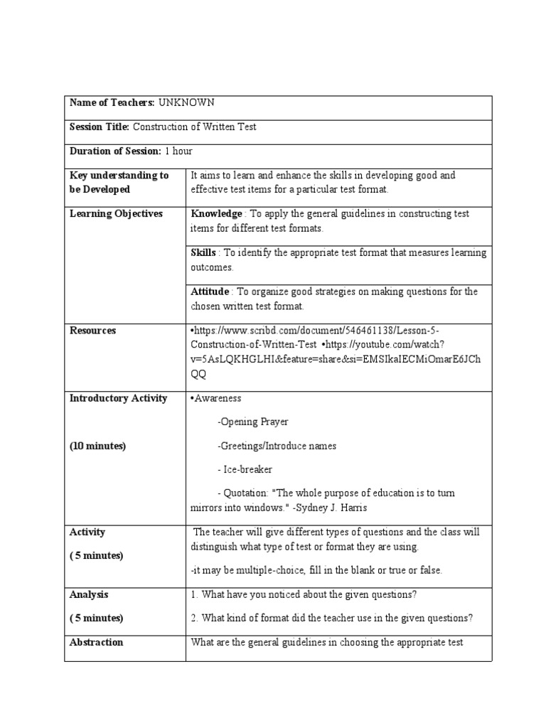 Educ8 Session Guide.2 | PDF | Multiple Choice | Learning