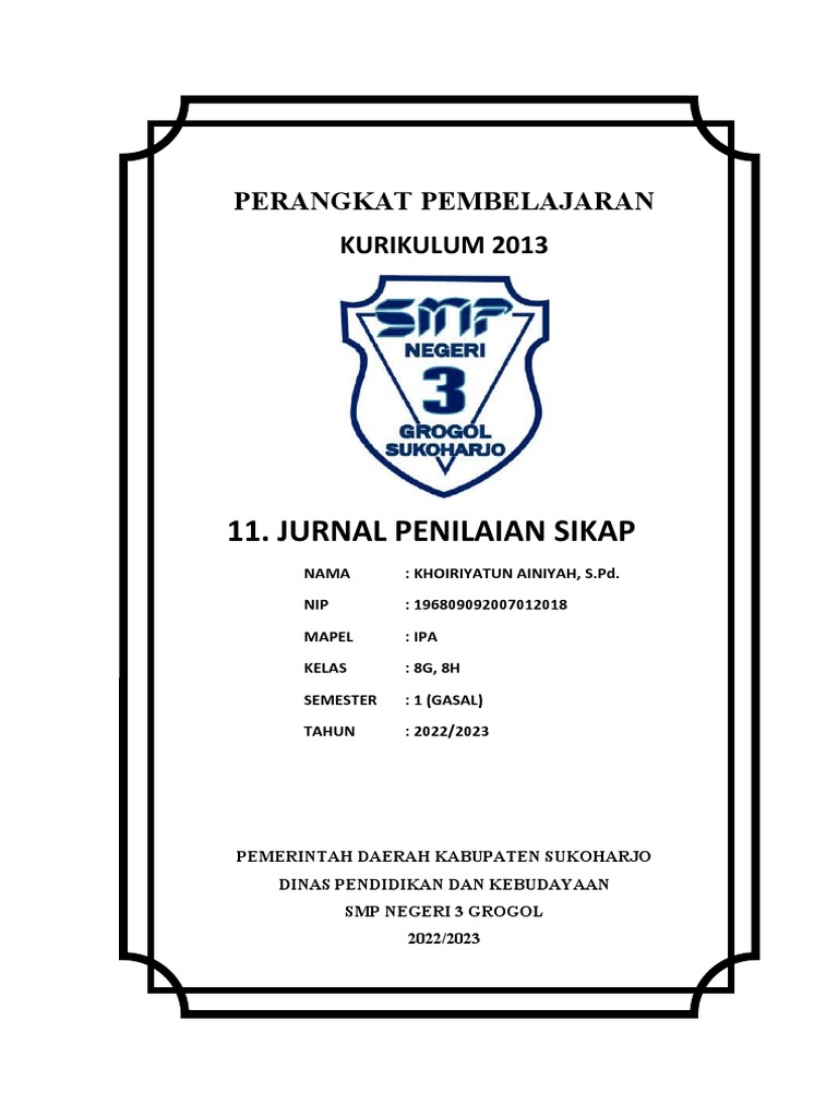 Cover Perangkat Pembelajaran IPA | PDF | Komputer
