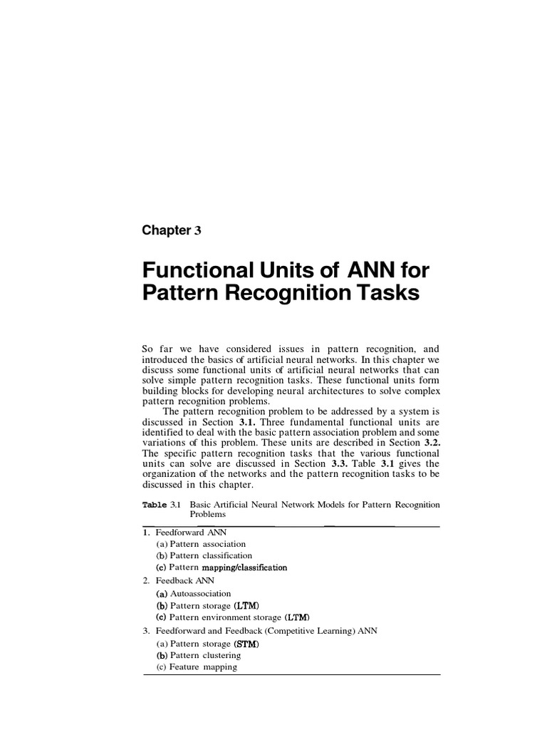 Chapter 3 | PDF | Artificial Neural Network | Pattern Recognition