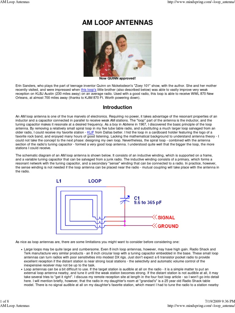 AM Loop Antennas | PDF | Antenna (Radio) | Am Broadcasting