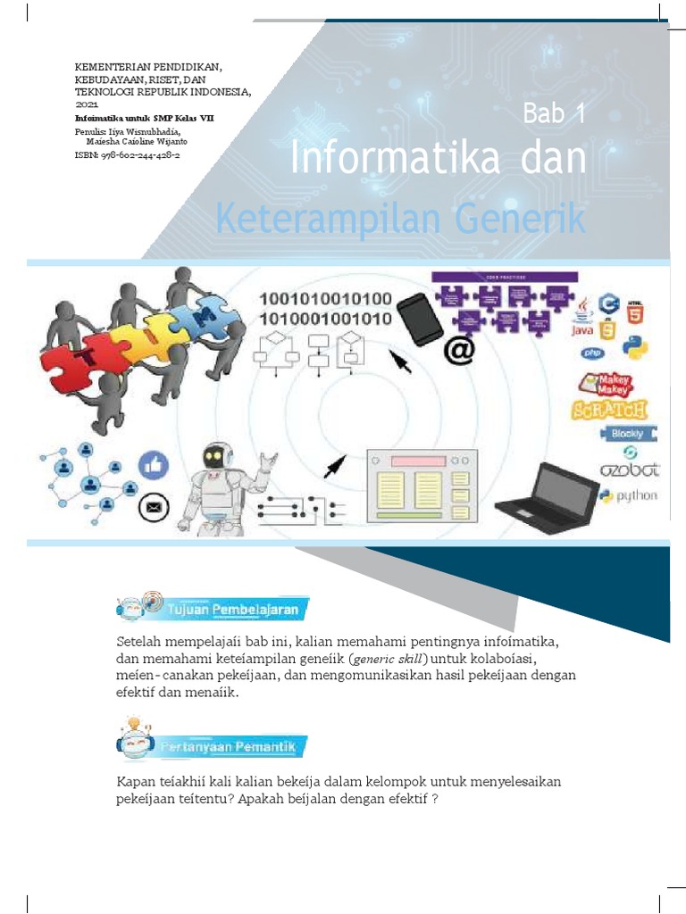 Buku Murid Informatika - Informatika Bab 1 - INFORMATIKA DAN ...