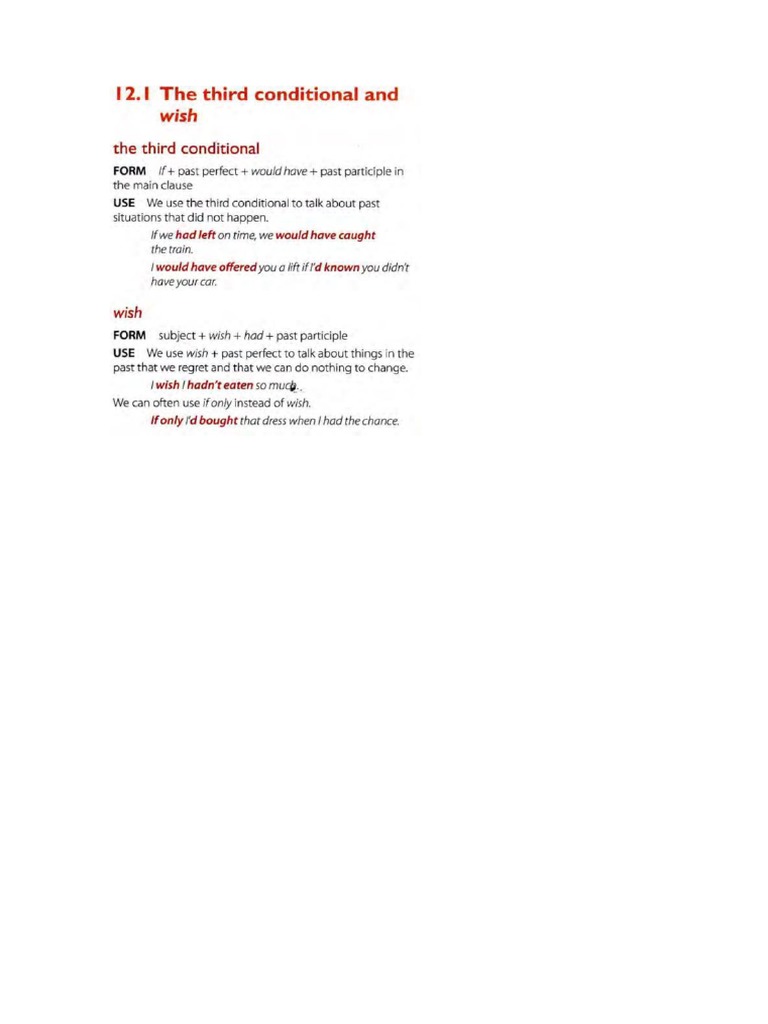 3RD Conditional Wish | PDF