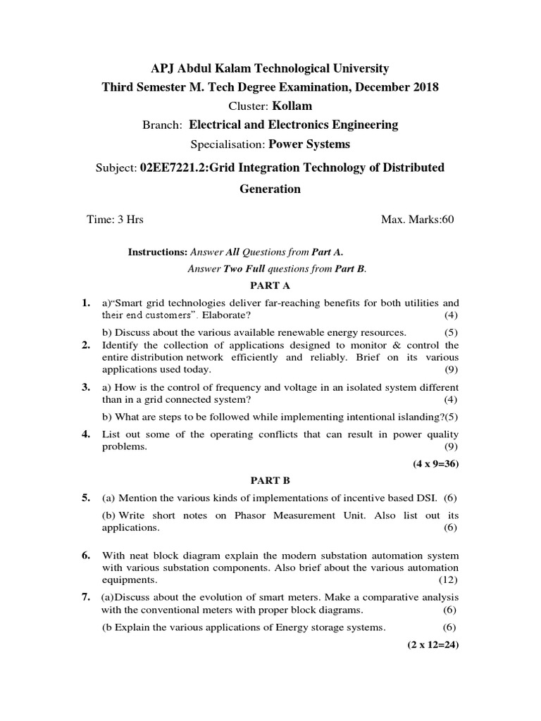 Cluster Kollam Branch Electrical And Electronics Engineering