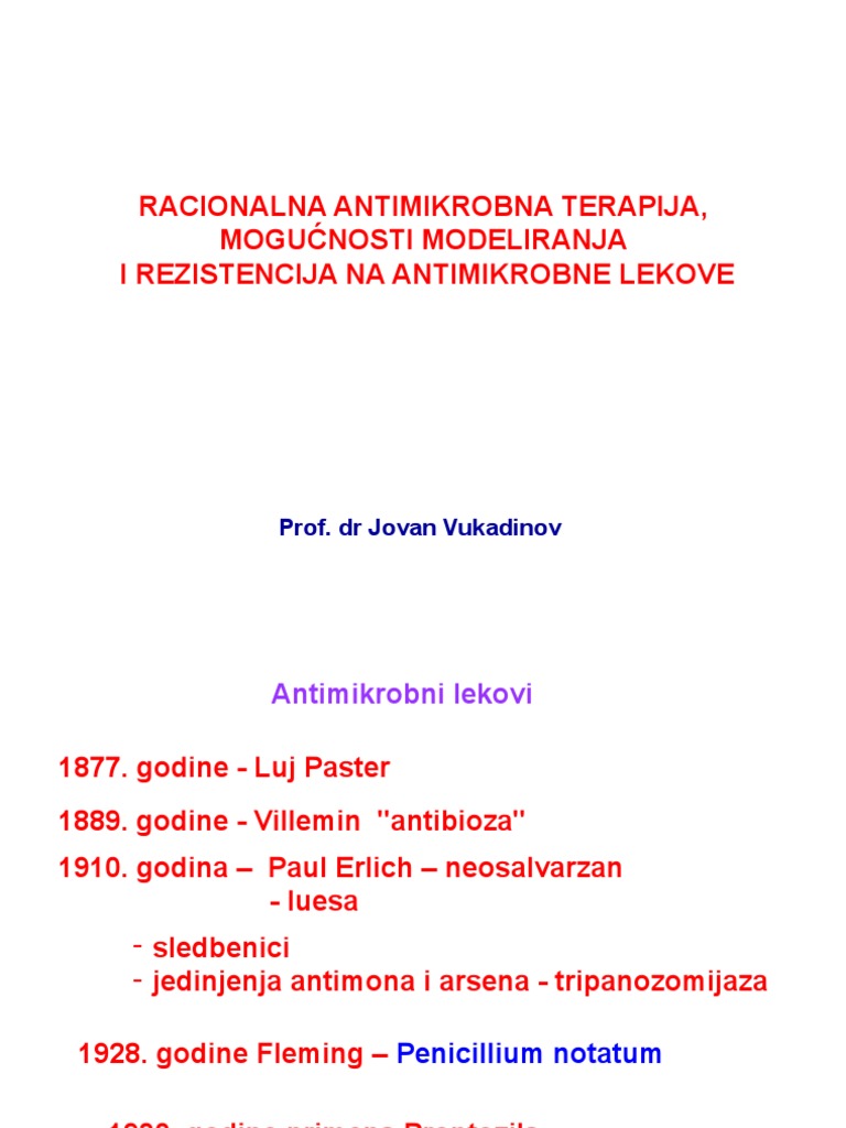 23 - Racionalna Upotreba Antimikrobnih Lekova U Infektivnim Bolestima ...