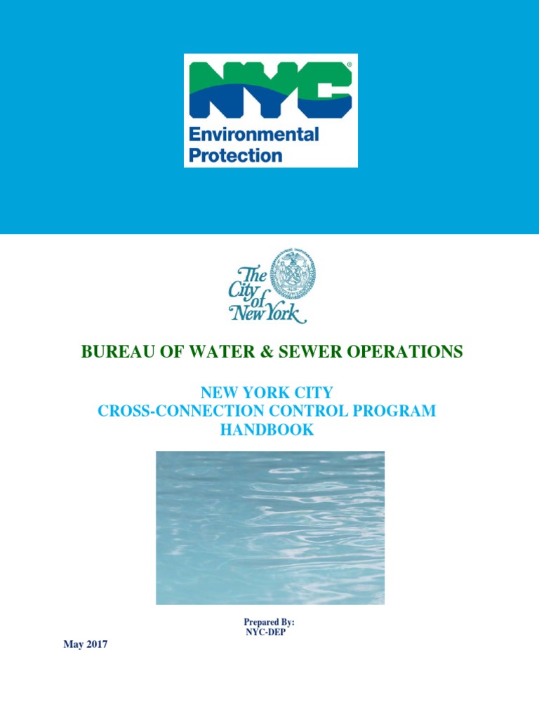 NYC Cross-Connection Control Handbook | PDF | Drinking Water | Water
