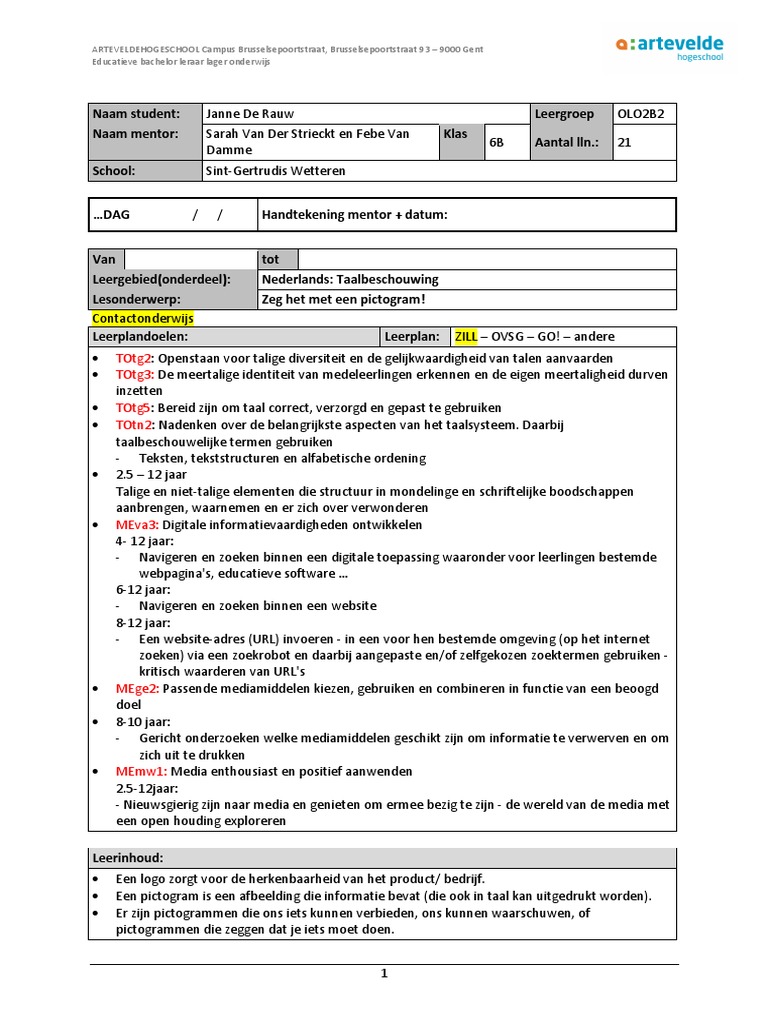 LVB Zeg Het Met Een Pictogram | PDF