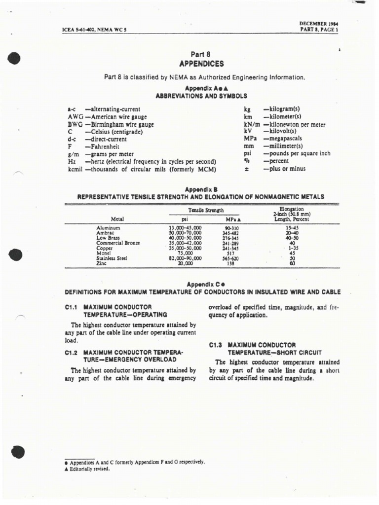 Icea Nema S-61-402 Parte 8 | PDF | Insulator (Electricity ...