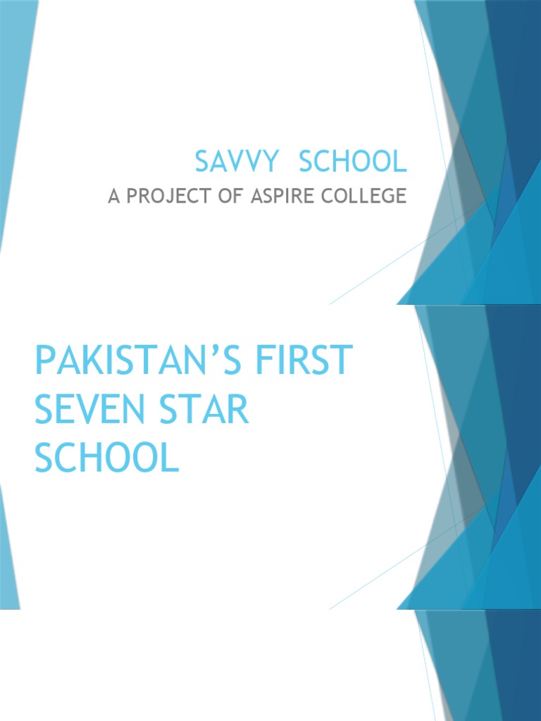 Savvy School | PDF