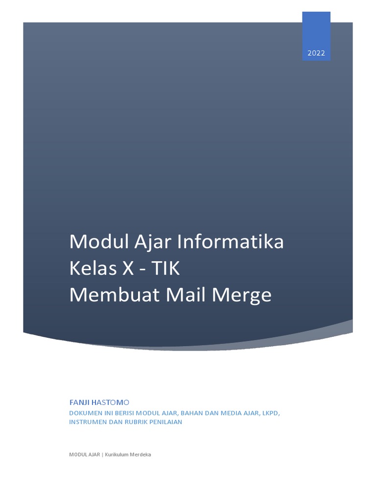 Modul Mail Merge | PDF