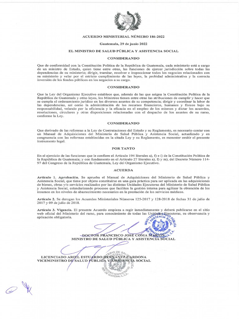 Manual de Adquisiciones 186-2022 | PDF Manual de Adquisiciones 186-2022 | PDF