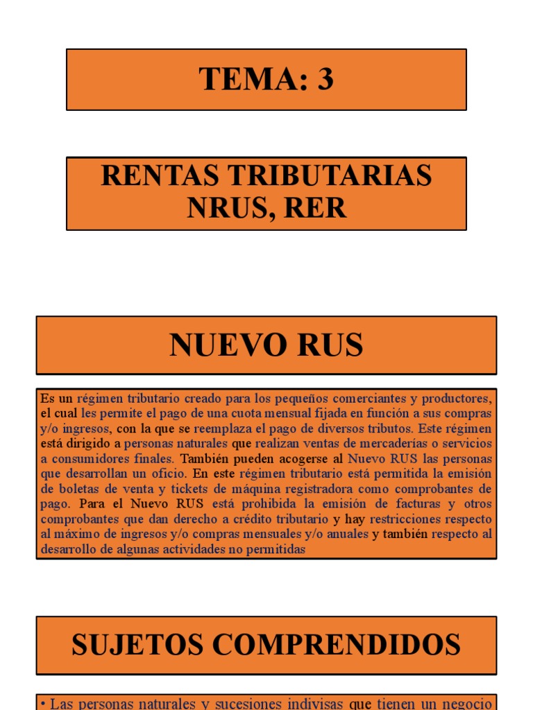 Tema 3 Rus - Reg. Especial | PDF | Impuestos | Contabilidad