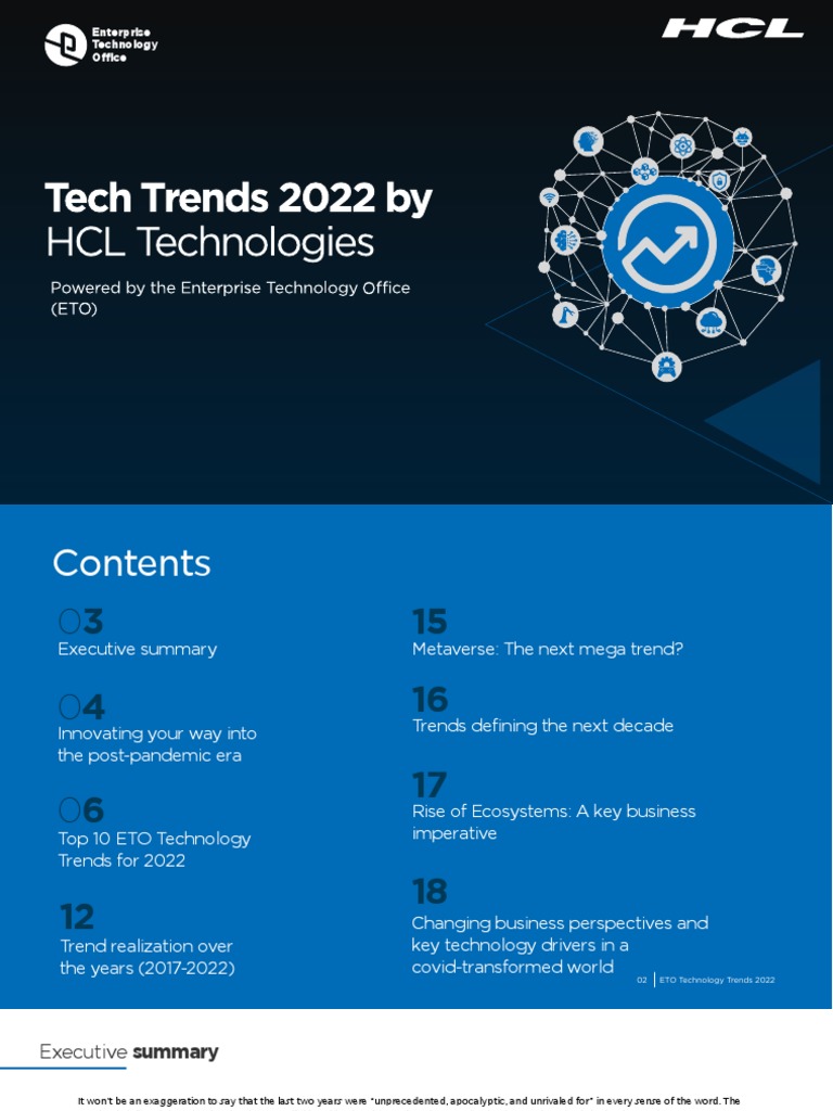 TEch Trends Report | PDF | Internet Of Things | Cloud Computing