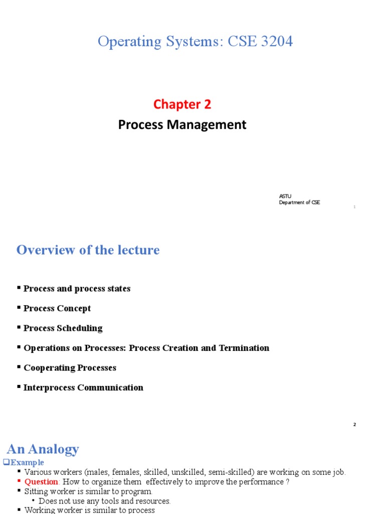 Chapter-2 Process Management | PDF | Process (Computing) | Scheduling (Computing)