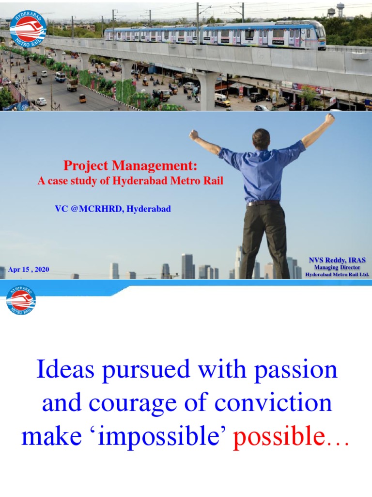 Hyderabad Metro Rail Journey of Project Management | PDF ...
