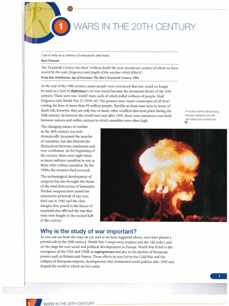 20th Century Wars WORLD WAR I | PDF