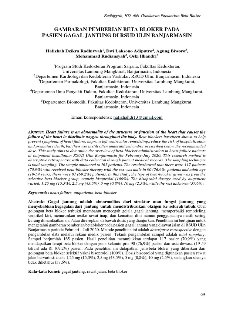 Beta Blocker | PDF | Science & Mathematics