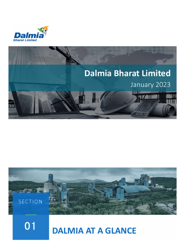 Dalmia Bharat Limited - Jan 2023 | PDF | Cement | Sustainability
