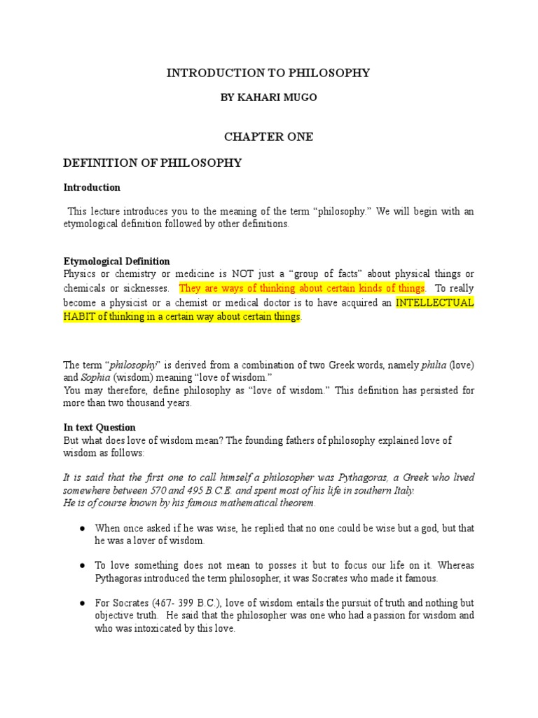 Philosophy Notes | Download Free PDF | Reason | Knowledge