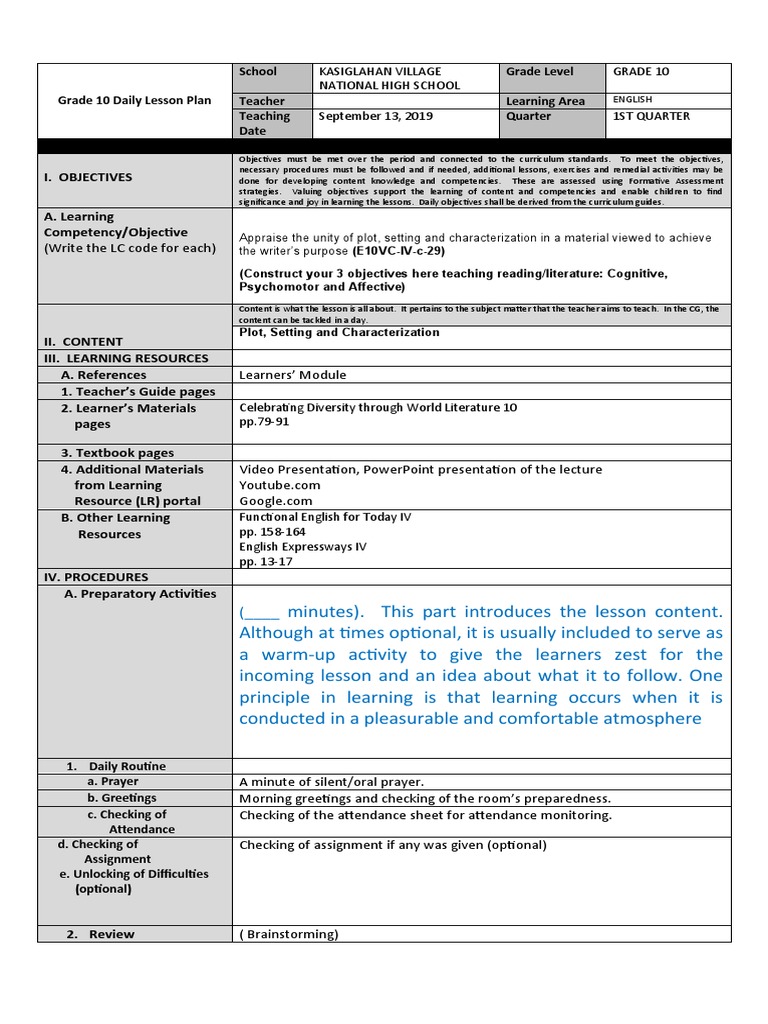 DLP Format For CDM 2022-2023 | PDF | Behavior Modification | Learning