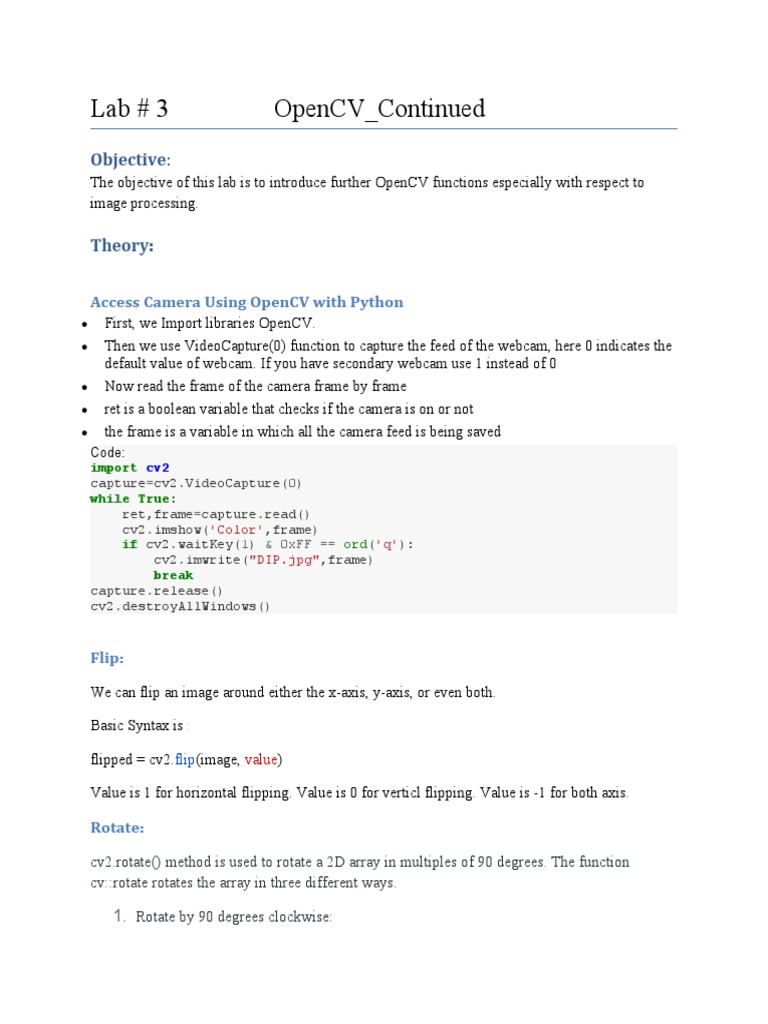 Digital Image Processing Lab Manual# 3 | PDF | Computer Science | Computer Engineering