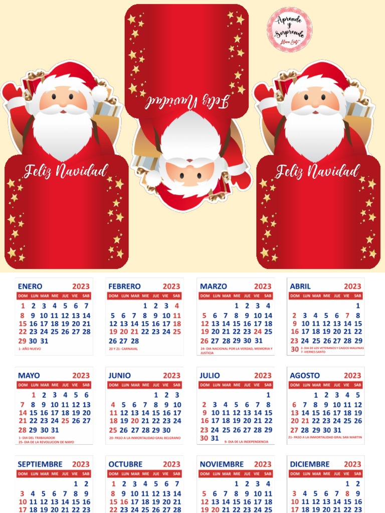 Mini Calendario Santa - Lily | PDF