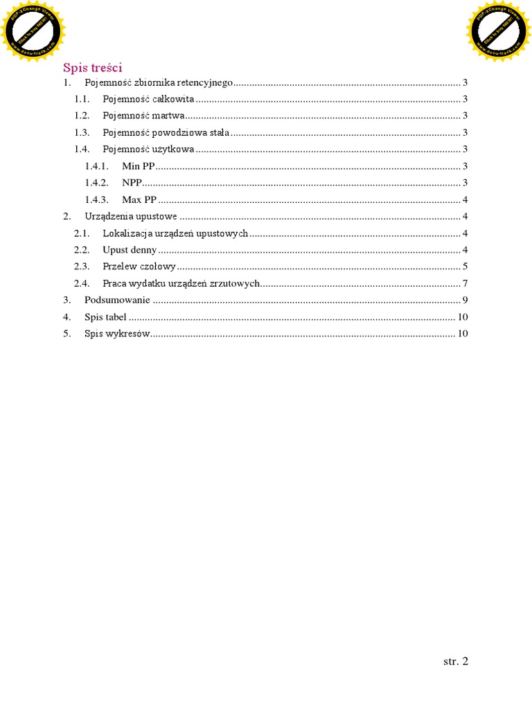 Urządzenia Zrzutowe Zbiornik | PDF