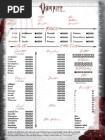 VTM V5 Character Sheet Template | PDF
