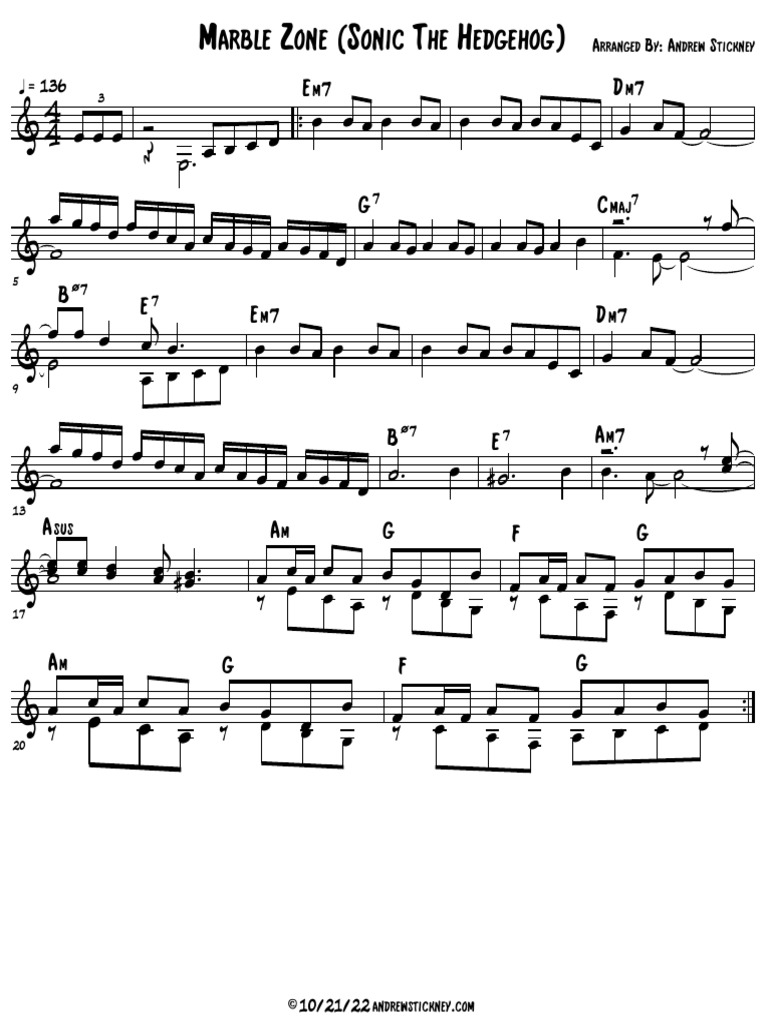 Marble Zone (Sonic The Hedgehog) | PDF