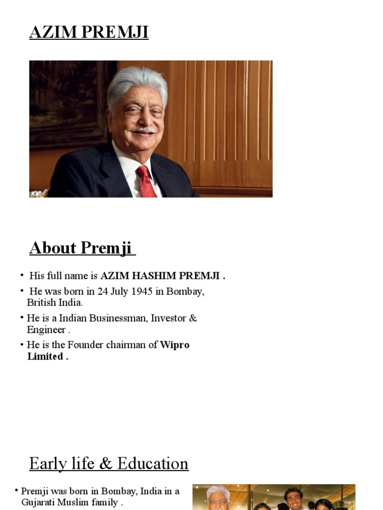 Azim Premji: Philanthropist and Wipro Founder | PDF | Social Science