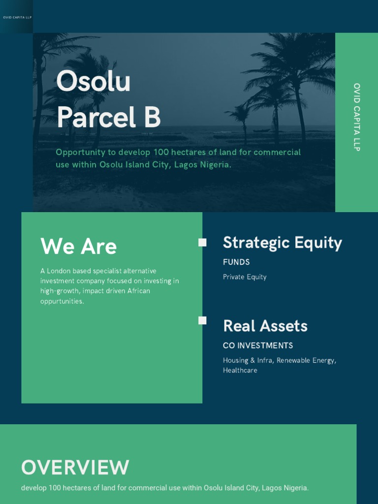 Osolu Island City Investment Opportunity | PDF | Science, Technology ...