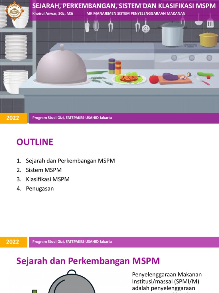 Temu 2 - MSPM - Sejarah, Perkembangan, Klasifikasi Dan Sistem - 2022 | PDF
