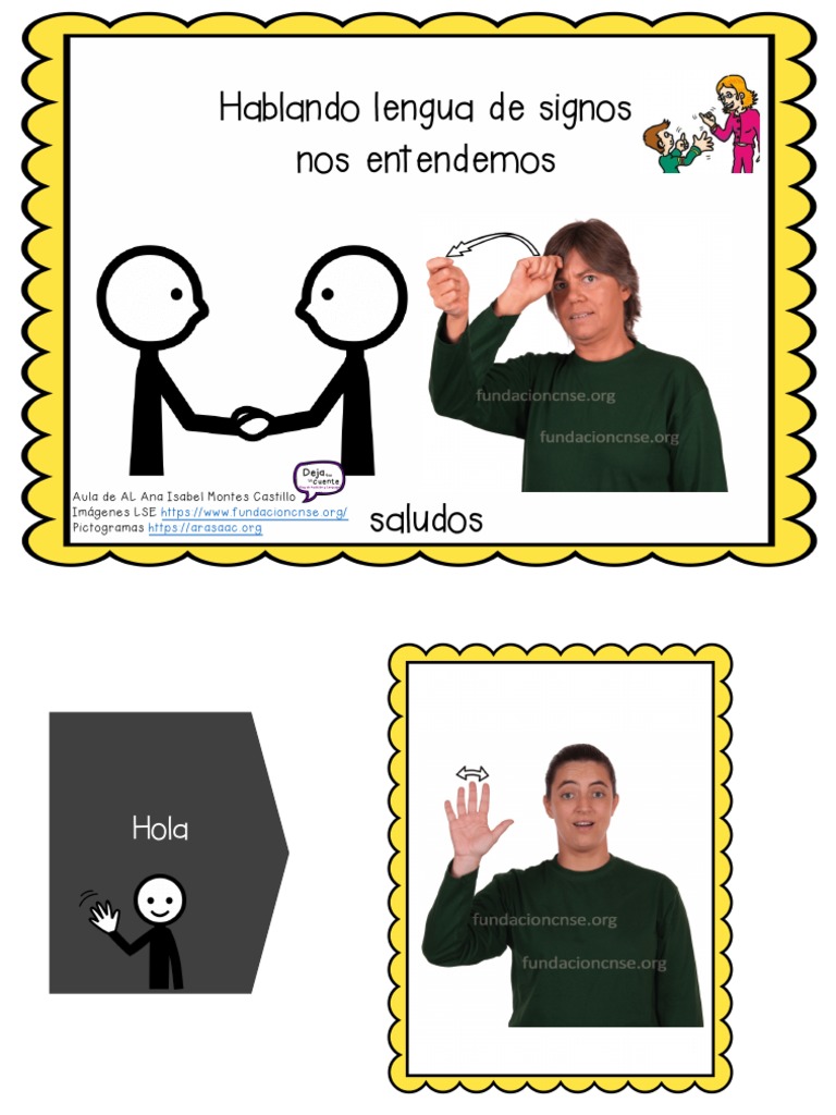 Vocabulario Lse Saludos | PDF