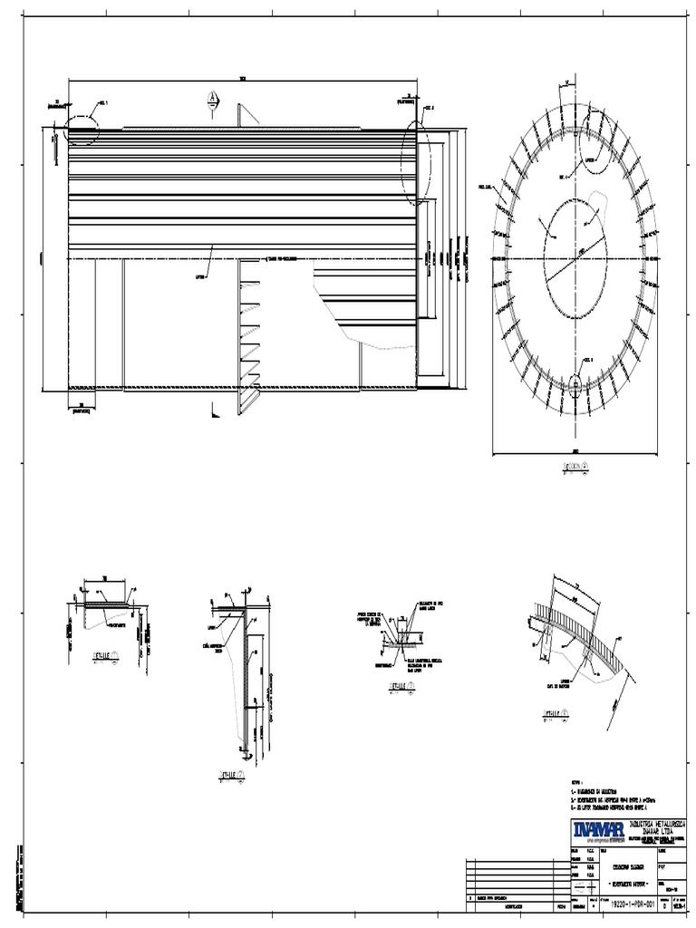 Planos de Fabricación Tambor de Pretratamiento | PDF