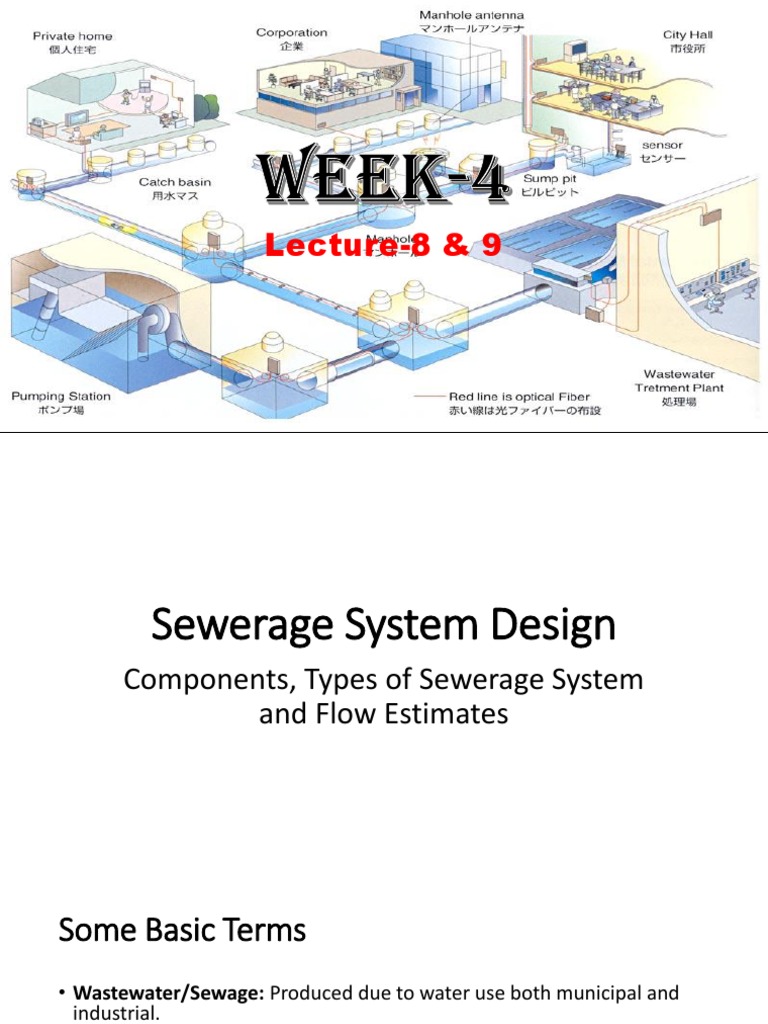 Week-4-Lectures 7 and 8 - Sewerage System Design-Estimation of Flows PDF | Download Free PDF ...