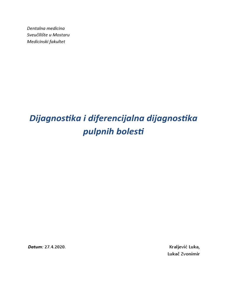 Dijagnoza | PDF