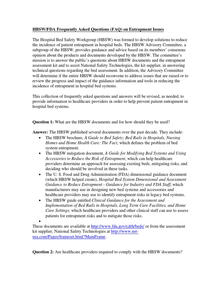 Providing Answers to Frequently Asked Questions About Hospital Bed ...