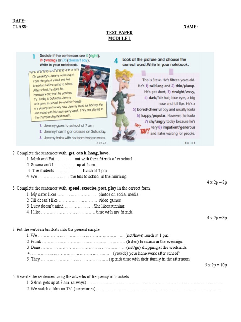 Analyzing a Sample Student Test Paper | PDF | Languages | Foreign ...