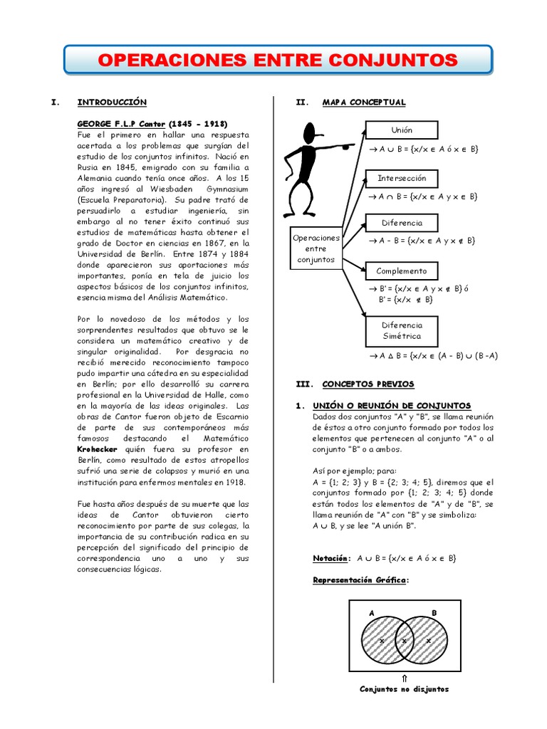Operaciones con Conjuntos en Secundaria | PDF | Conjunto (Matemáticas ...