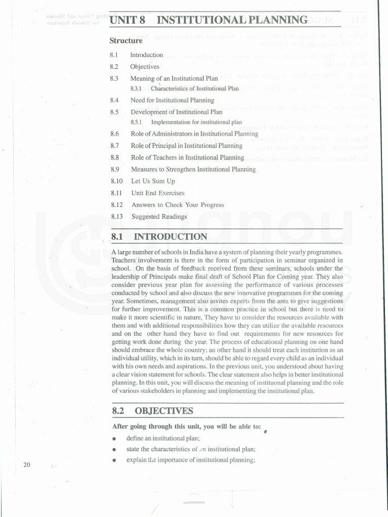 Institutional Planning | Download Free PDF | Teachers | Schools