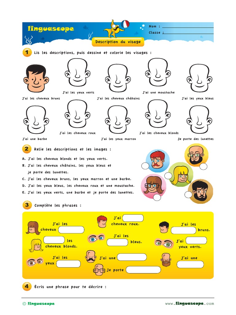 Face Descriptions | PDF