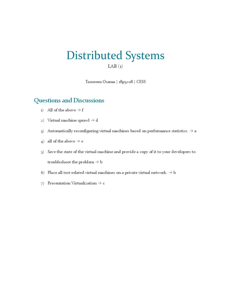 Distributed Systems Lab1 | PDF