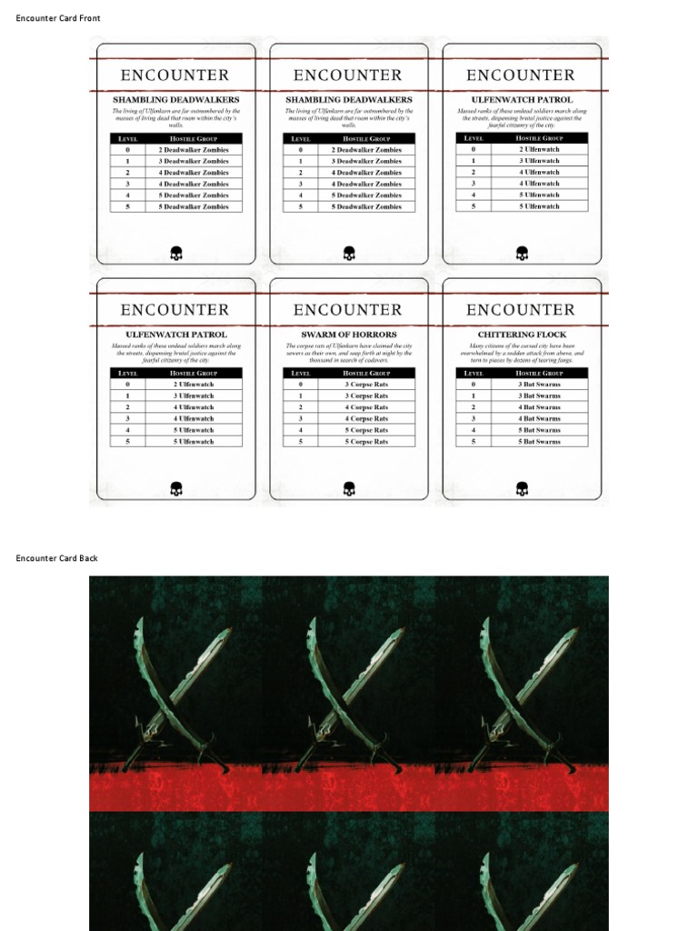 Encounter Cards | PDF