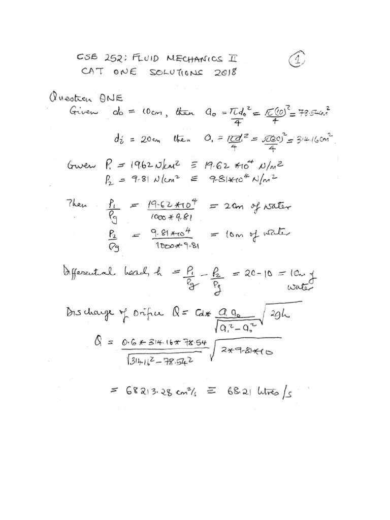CSE 252 CAT One and Two Solution 2018 | PDF