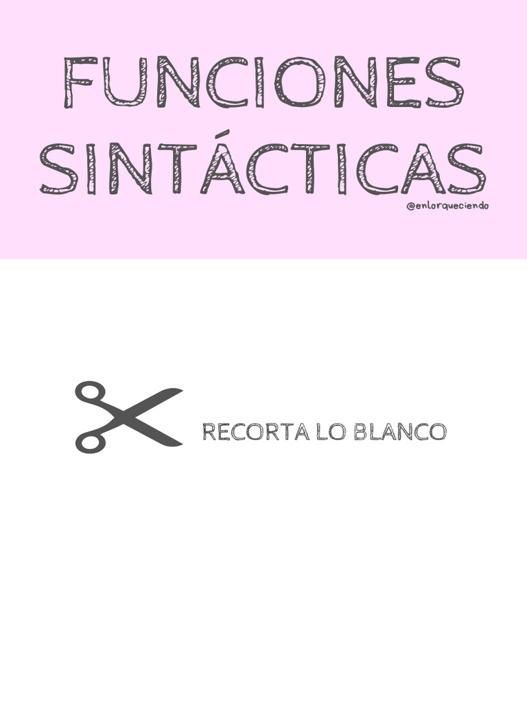Flipbook Sintáctico | PDF | Asunto (gramática) | Verbo