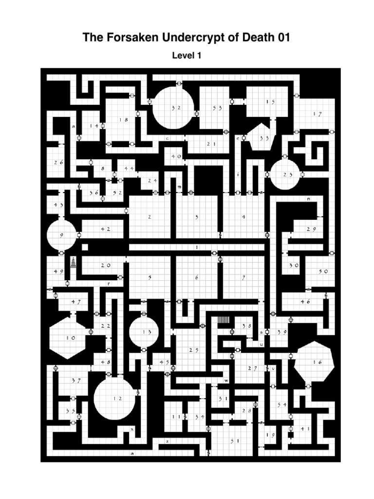 The Forsaken Undercrypt of Death 01 | PDF | Door